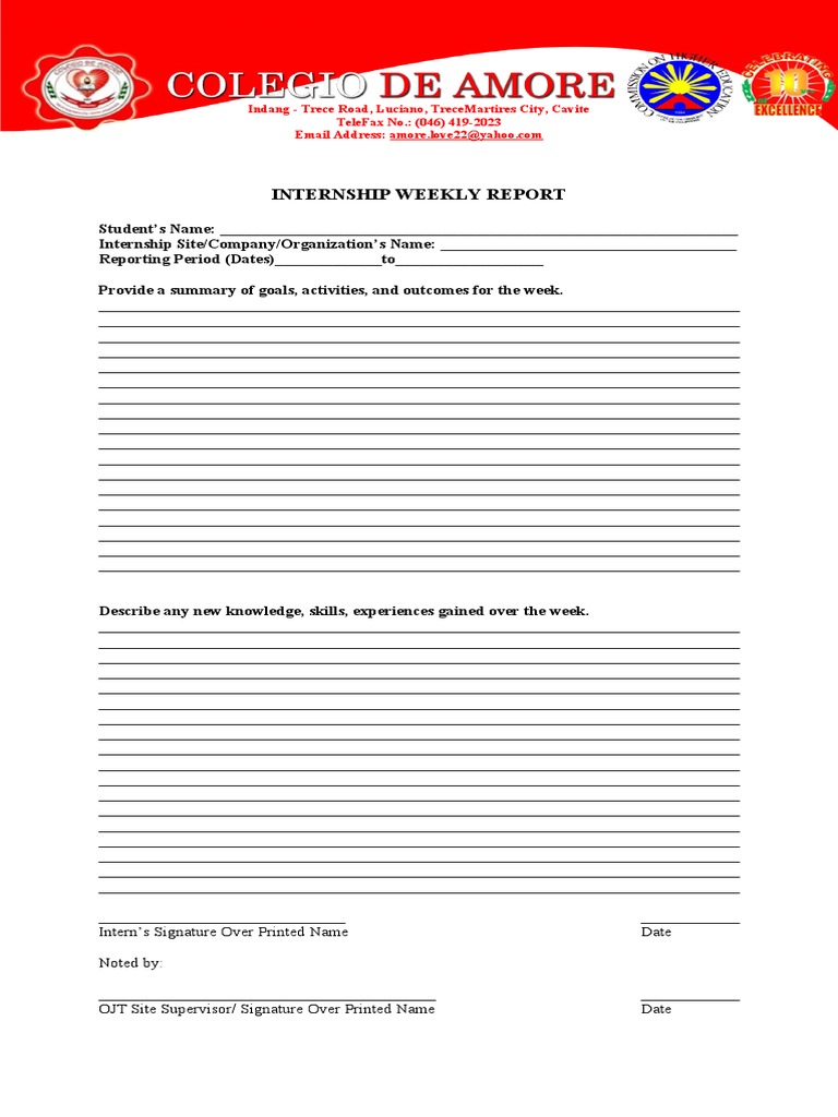 Weekly Accomplishment Report 4 | PDF | Behavior Modification ...