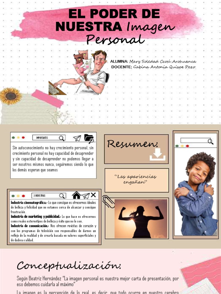 El Poder de Nuestra Imagen Personal - Mary Ccosi | PDF