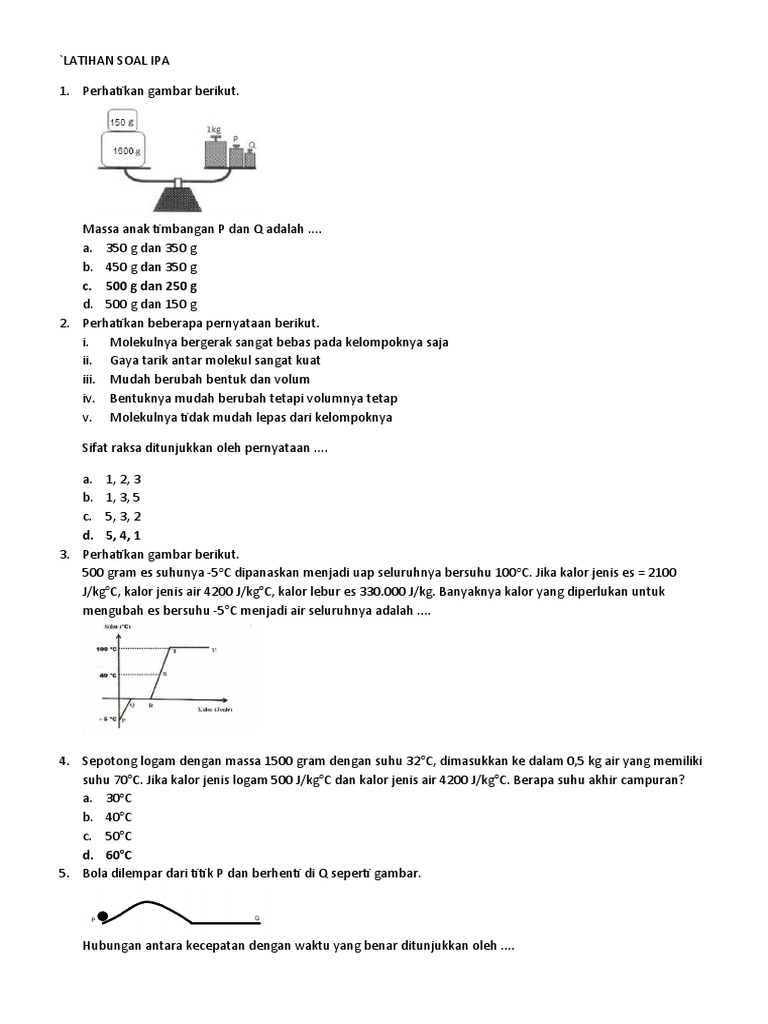Latihan Soal Usbn Ipa | PDF