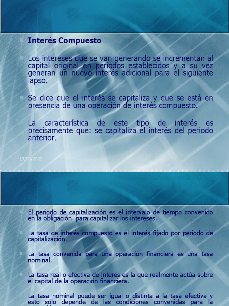 Conceptos Clave del Interés Compuesto | PDF | Interés | Bancario