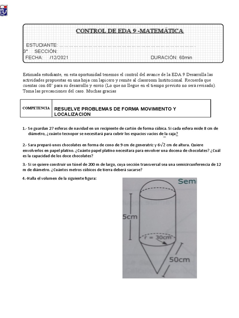 Control Eda 9 3ero | PDF