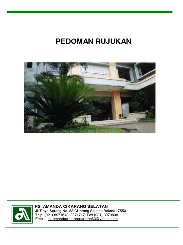 PEDOMAN RUJUKAN Rs Amanda Ciksel | PDF