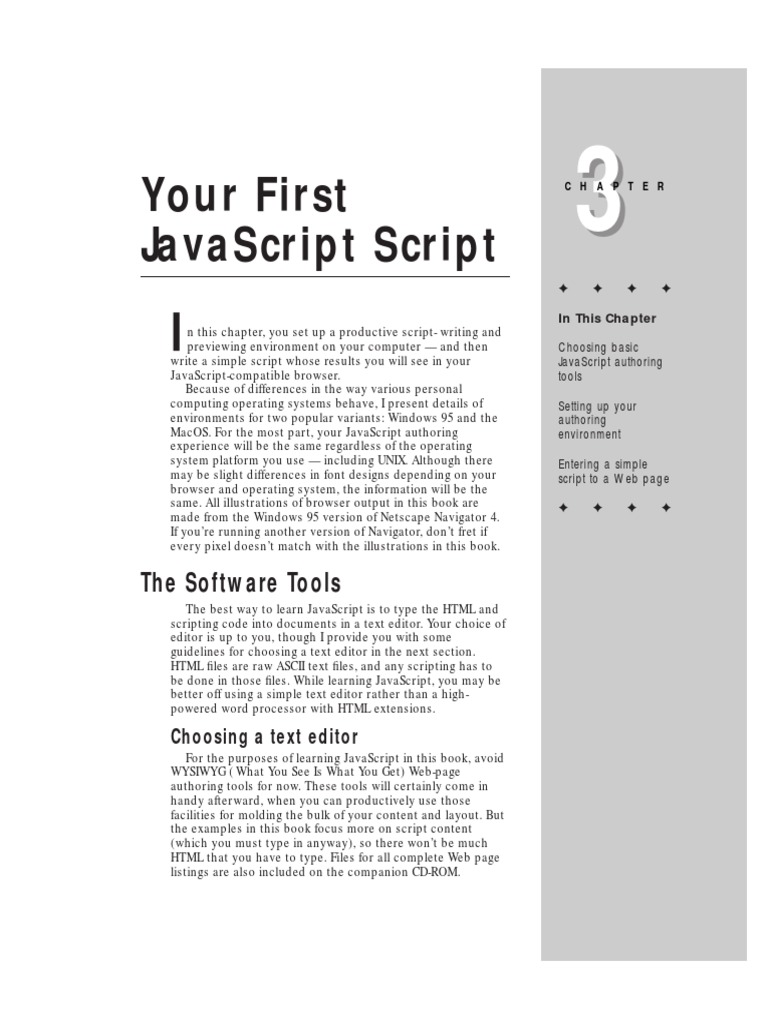 First - J Script | PDF | Java Script | Scripting Language