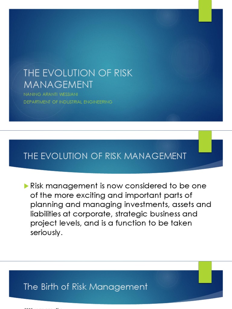 New-materi#3-New-The Evolution of Risk Management | PDF | Risk | Risk ...