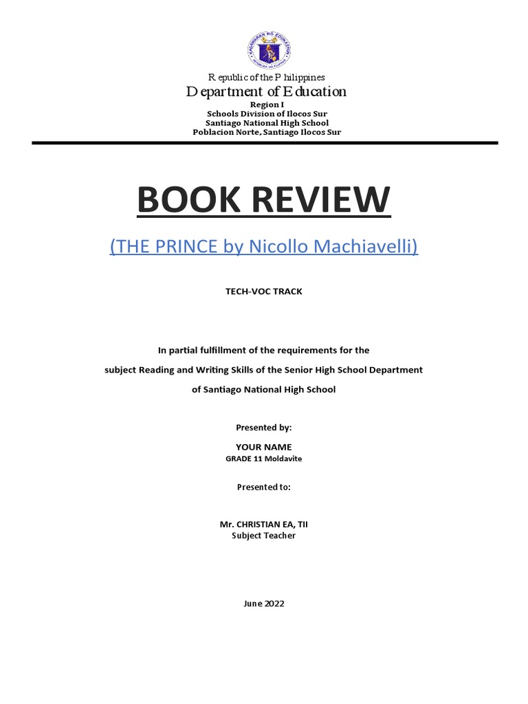 Book Review Cover PAge | PDF