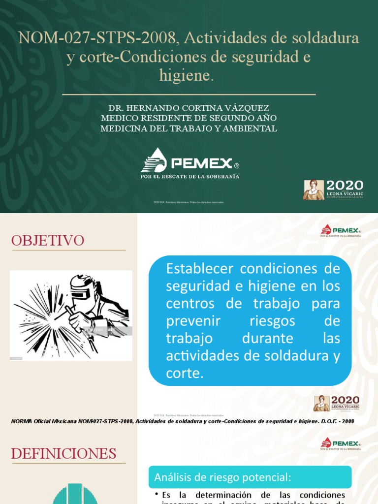 Nom 027 STPS 2008 | PDF | Soldadura | Construcción