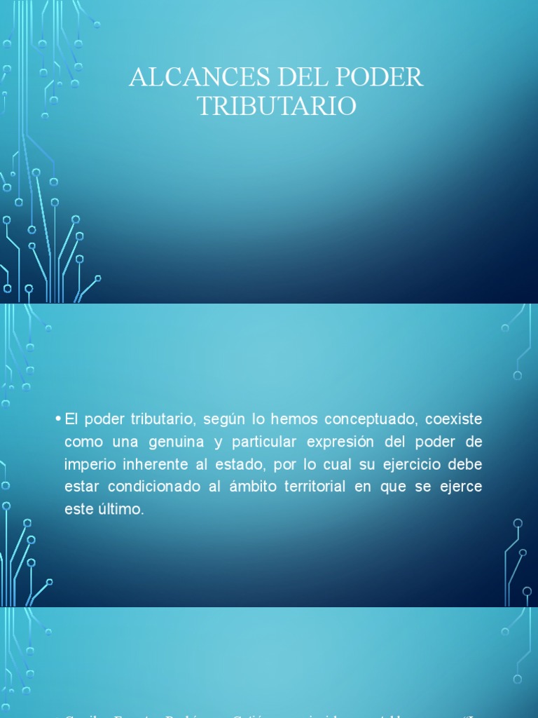Alcances Del Poder Tributario | PDF | Estado (política) | Ciencias ...