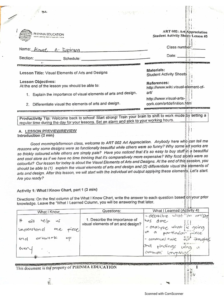 Art 002 Lesson 5 | PDF