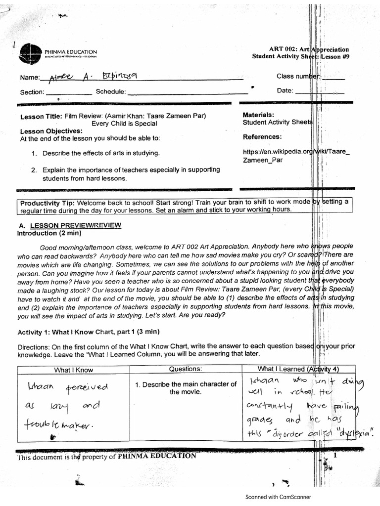 Art 002 Lesson 9 | PDF