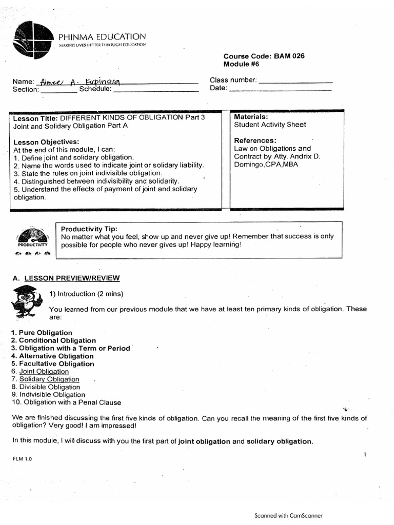 Bam 026 Module 6-8 Aaespinosa | PDF