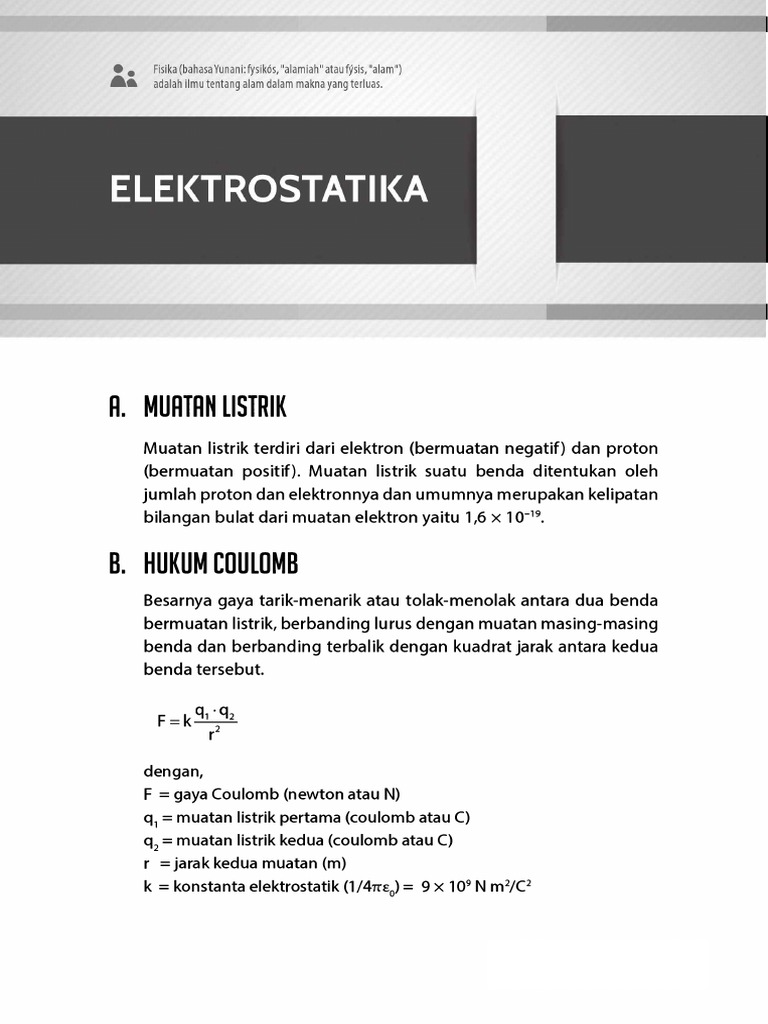 Elektro Statis | PDF