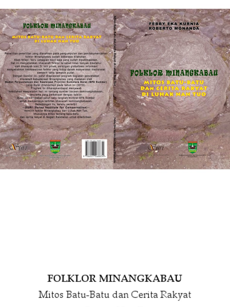 Folklor Minangkabau Mitos Batu-Batu Dan Cerita Rakyat Di Luhak Nan Tuo ...