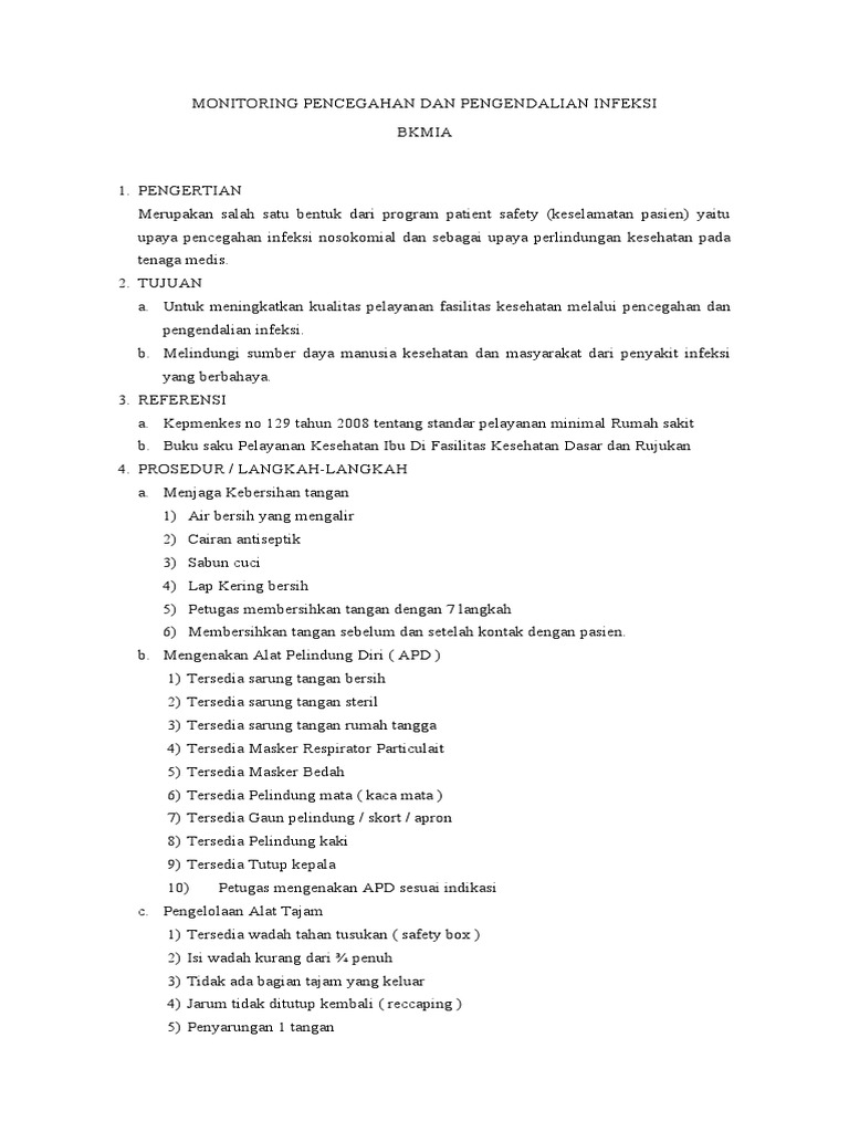 SOP Monitoring PPI | PDF