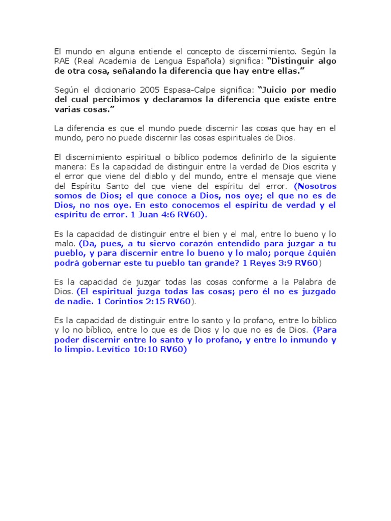 Discernir Definicion | PDF