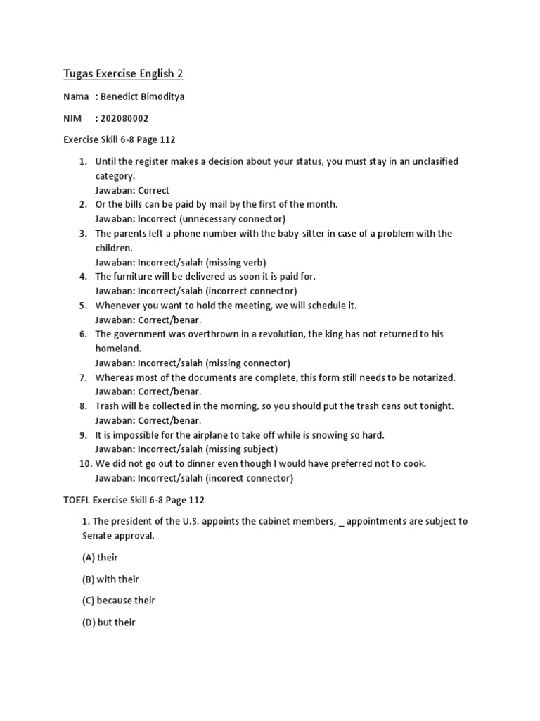 Tugas Exercise English 2 | PDF | Harmony | Astronomy