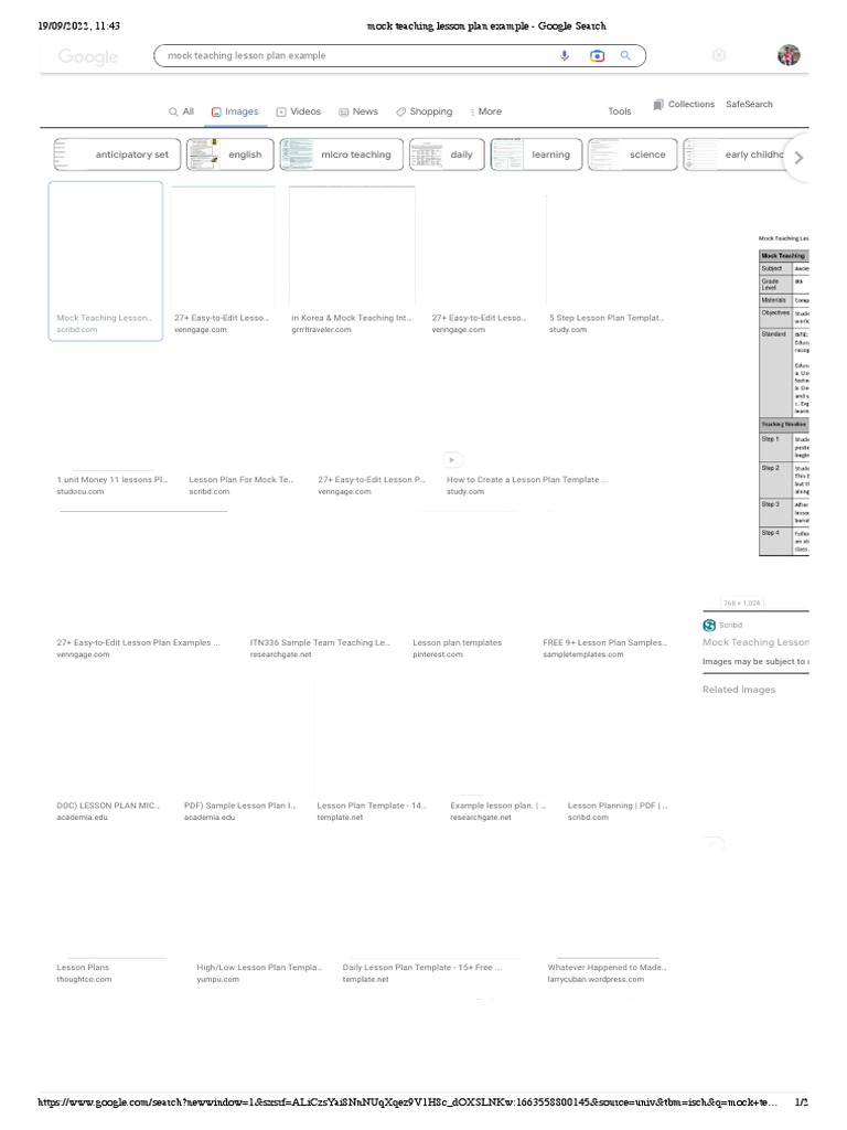 Mock Teaching Lesson Plan Example | PDF | Lesson Plan | Learning