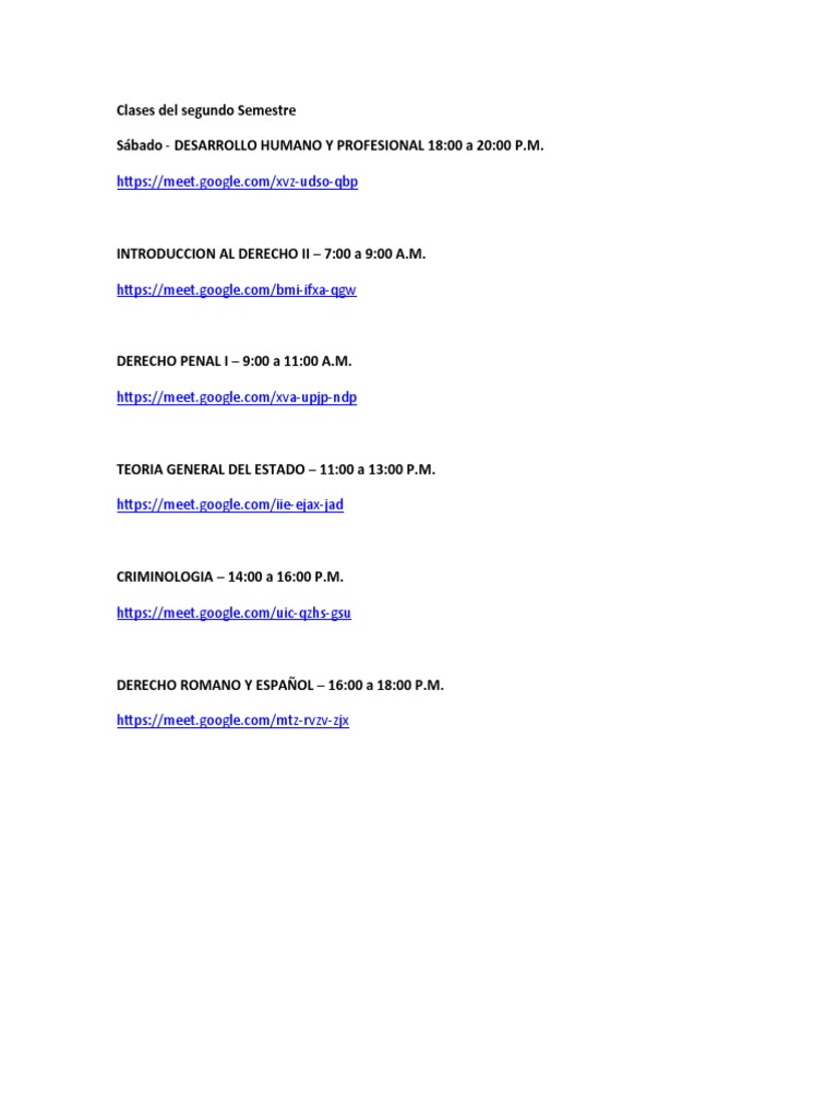 Clases Del Segundo Semestre | PDF | Computers | Technology & Engineering