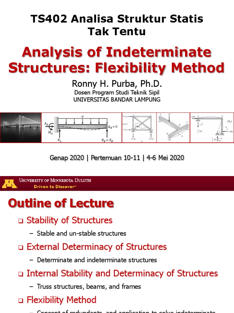Indeterminate Structures Flexibility Method | PDF | Truss | Beam (Structure)