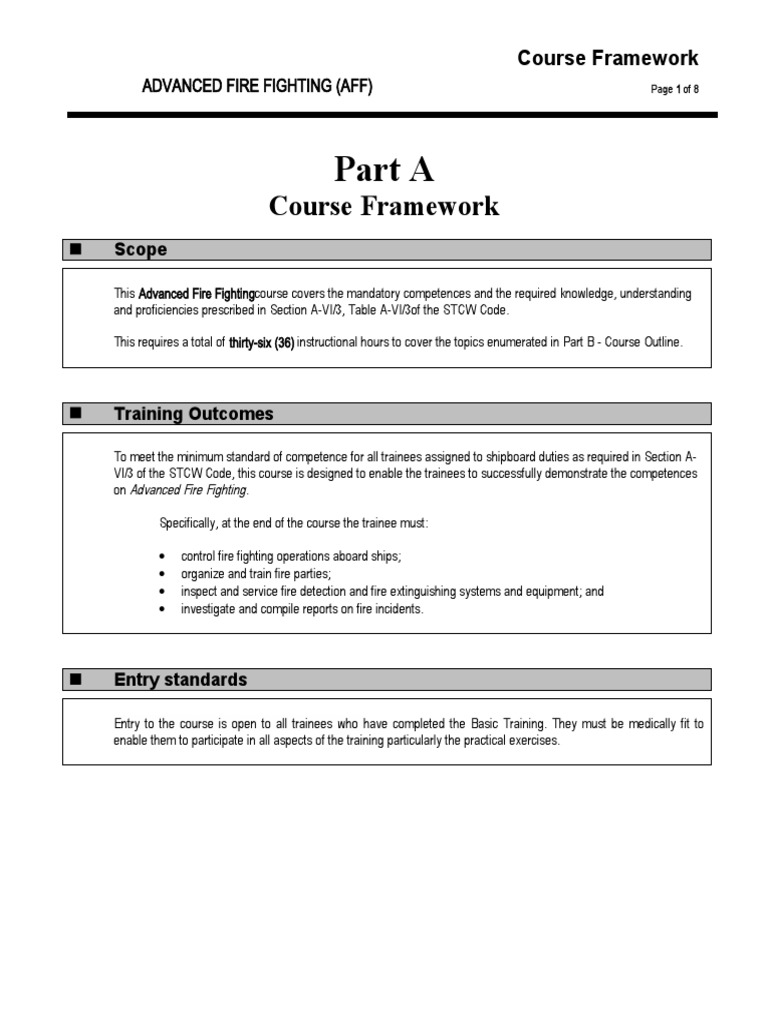 01 Aff - Course Framework Issue#4 Rev0 13 June 2019 | PDF ...