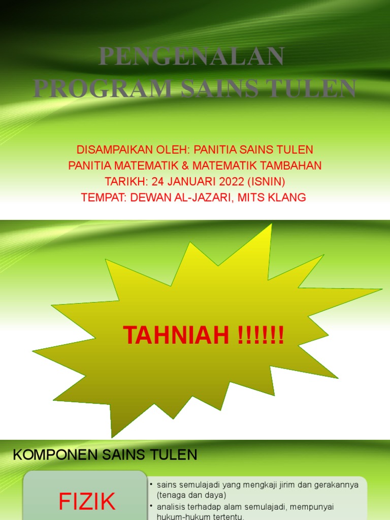 Pengenalan Sains Tulen | PDF