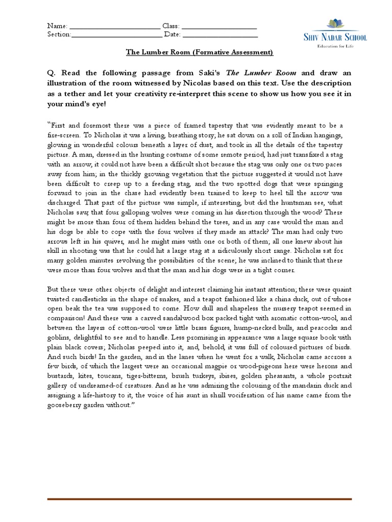 G7 - Lumber Room Illustration (FA) | PDF | Illustration | Perspective ...