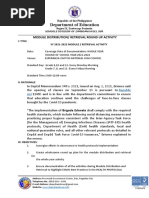 Esp Accomplishment Report 2021-2022 | PDF