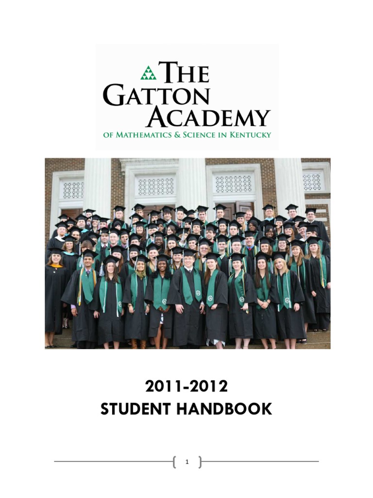 Gatton Academy Handbook 2011-2012 | PDF