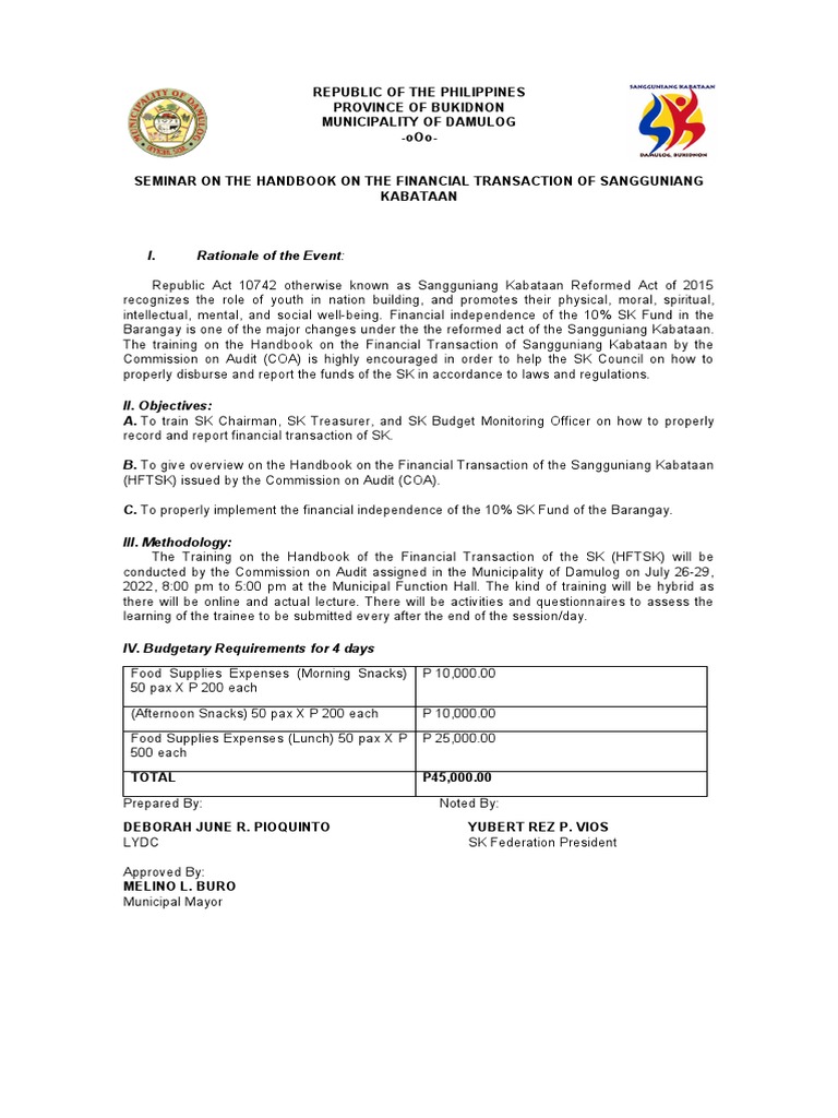 Activity Design (COA Training) | PDF