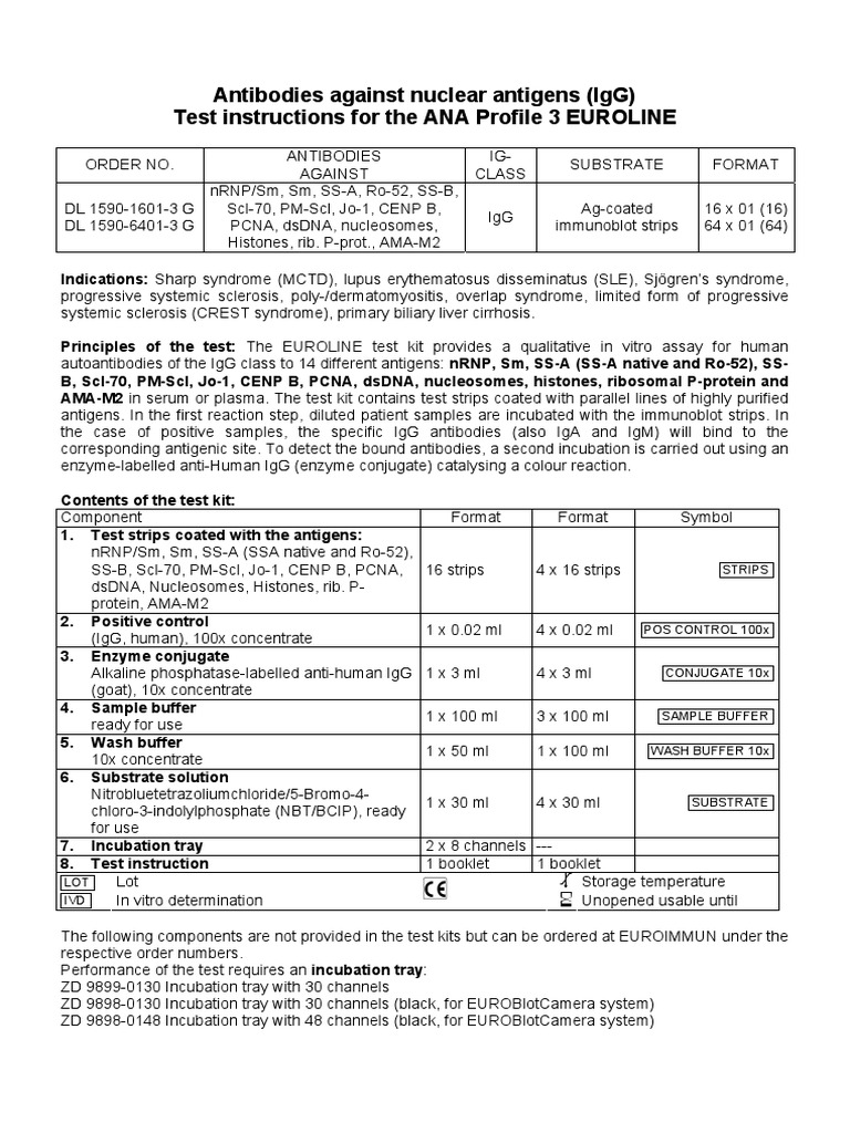 ANA Profile 3 | PDF | Dna | Macromolecules