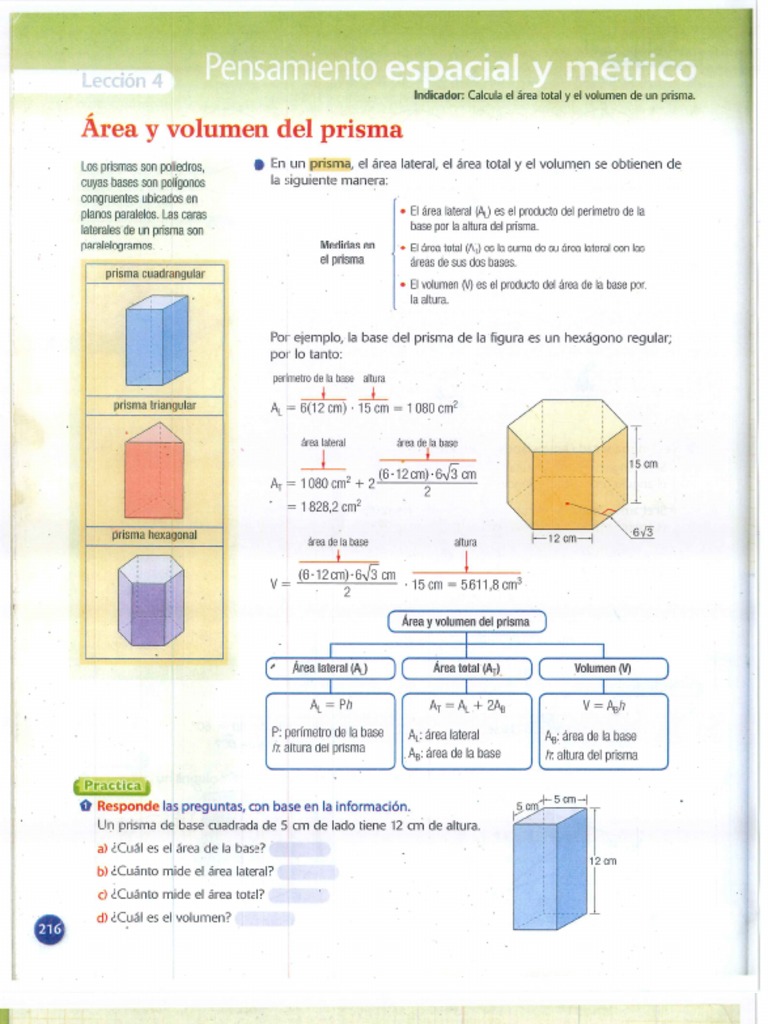 Area Total y Volumenes de Poliedros | PDF