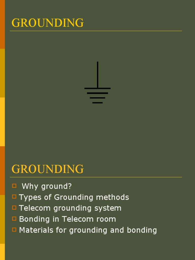 Telecom Grounding Methods & Materials | PDF