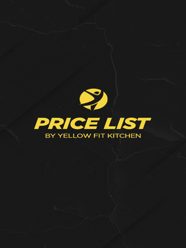 Pricelist - Yellow Fit Kitchen | PDF