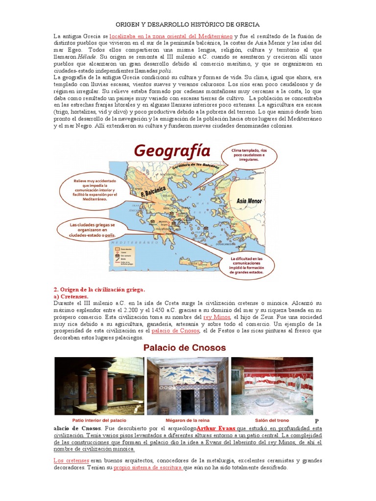 Origen y auge de la antigua Grecia | PDF | Antigua Grecia | Esparta