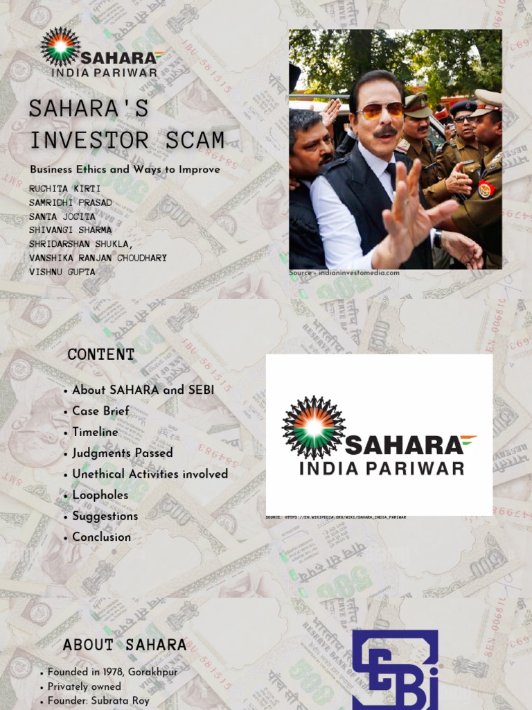 Sahara India Scam PDF | PDF