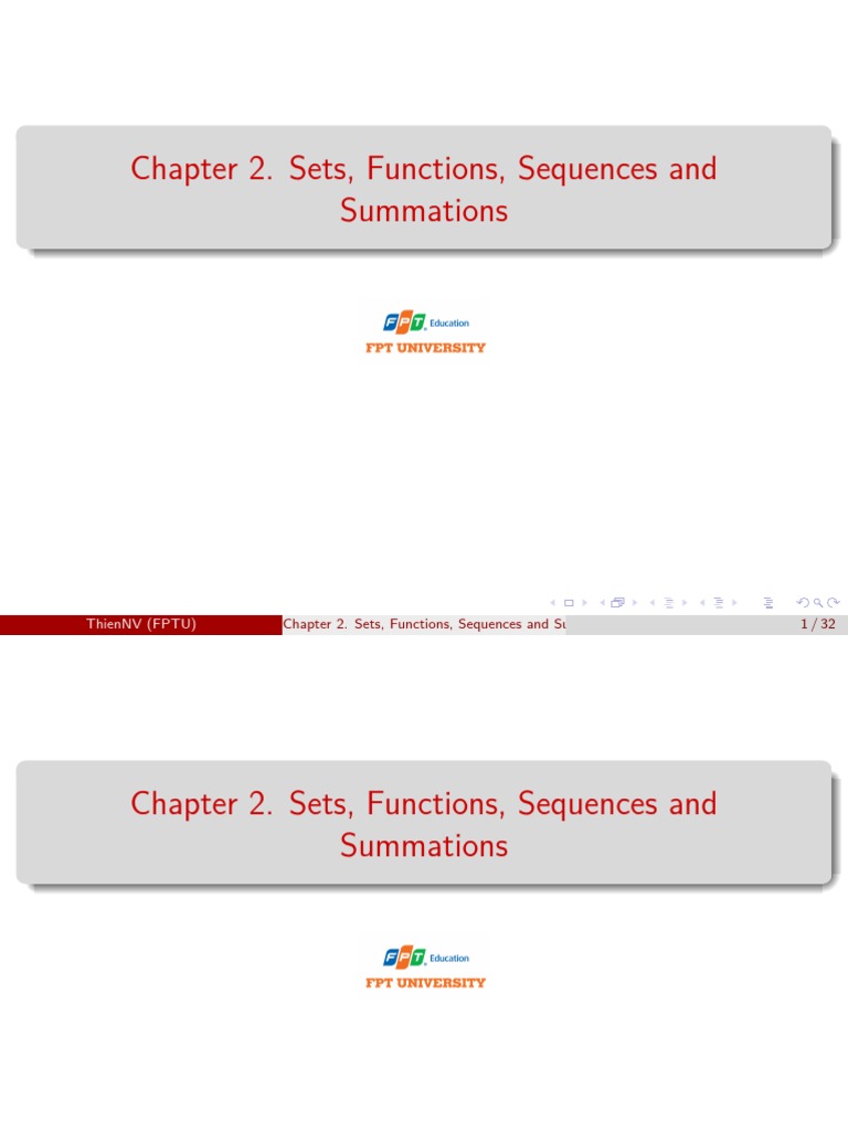 Chapter 2 Sets Functions Sequences And Summations Pdf Set Mathematics Summation