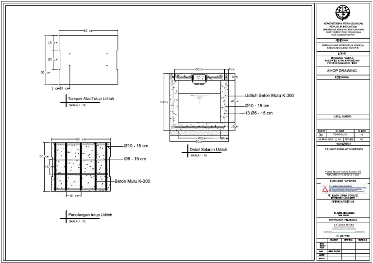 Detail Saluran Uditch | PDF
