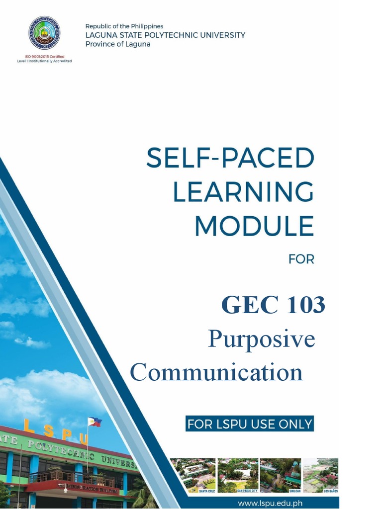 GEC 103 - Module 1 Answers | PDF | Communication | Nonverbal Communication GEC 103 - Module 1 Answers | PDF | Communication | Nonverbal Communication