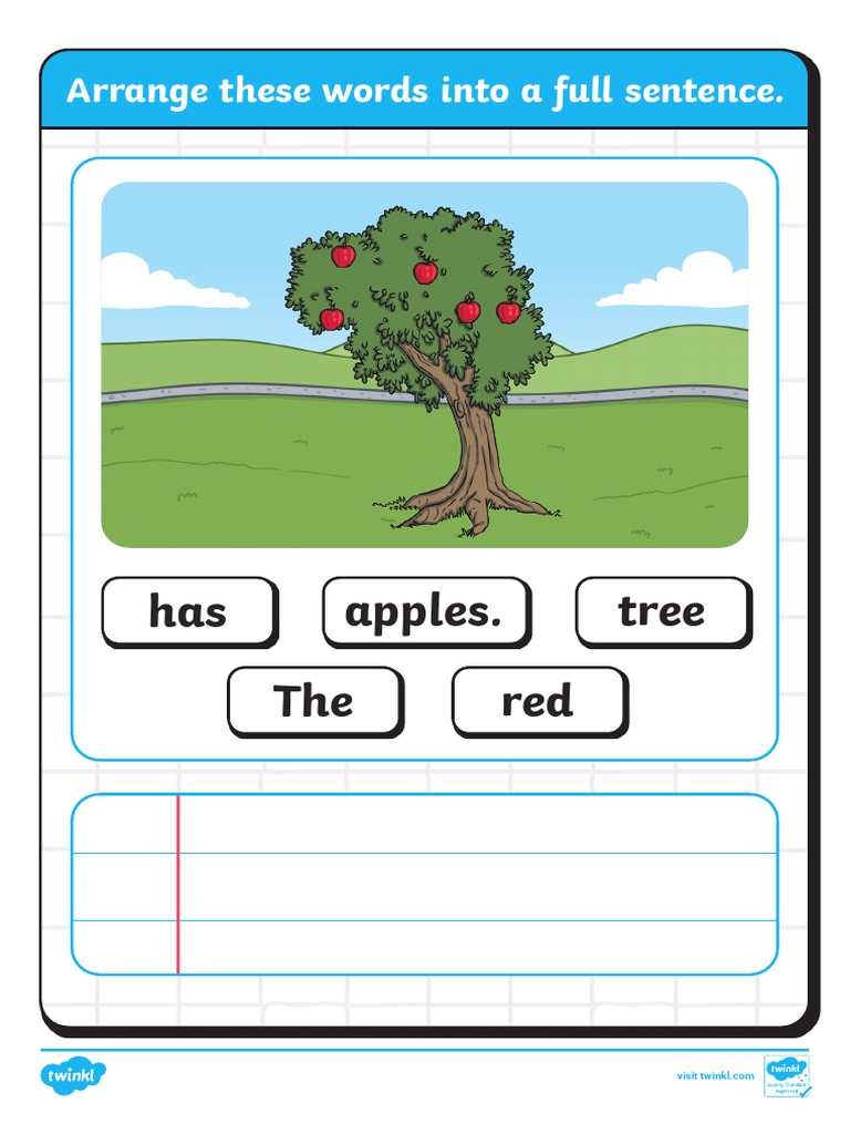 T S 3378 Simple Sentence Scramble Activity Sheet - Ver - 3 | PDF