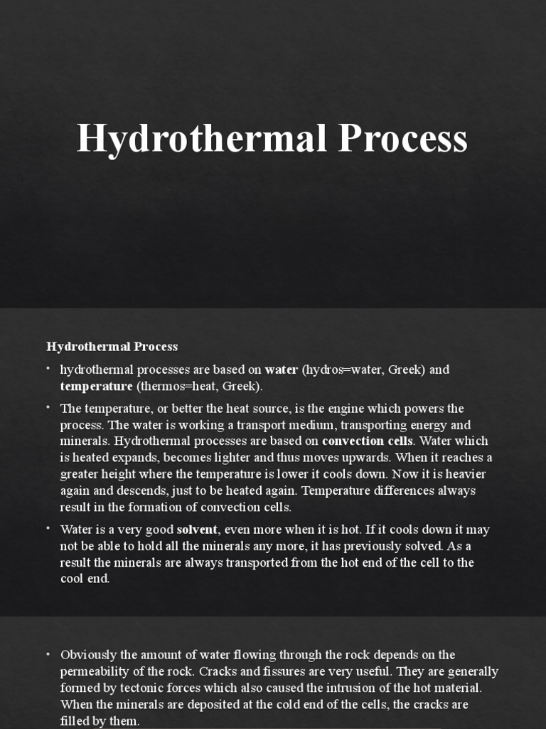 Hydrothermal Process | PDF | Rock (Geology) | Porosity