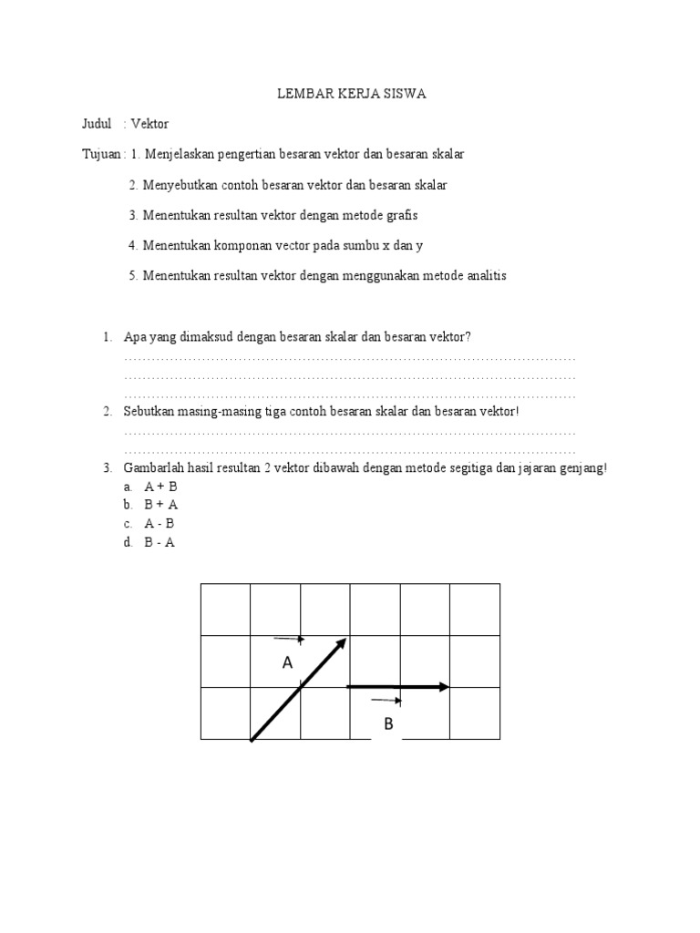LKS Penjumlahan Vektor Grafis | PDF