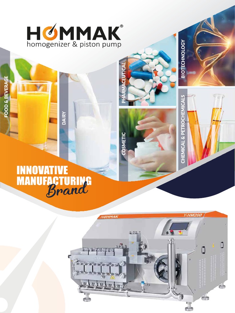 Homogenizer & Piston Pump K. | PDF | Milk | Emulsion