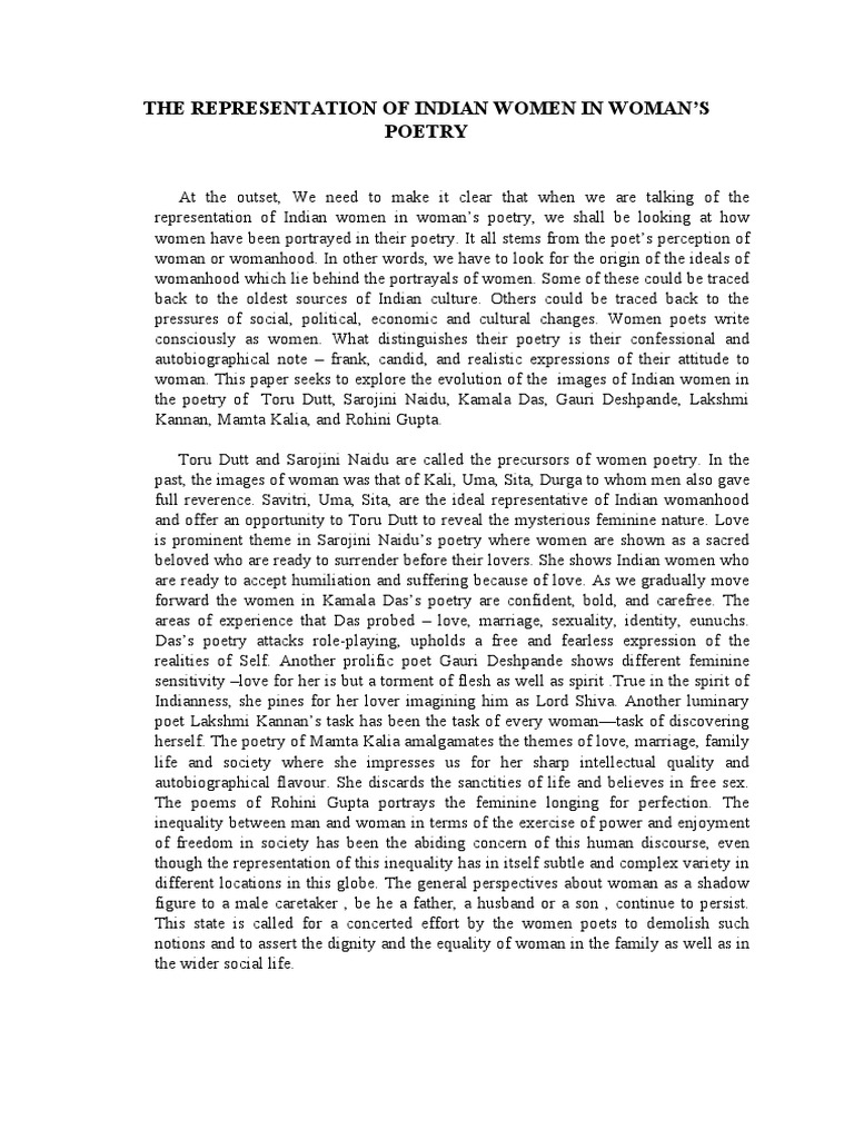 The Representation of Indian Women | PDF | General Fiction