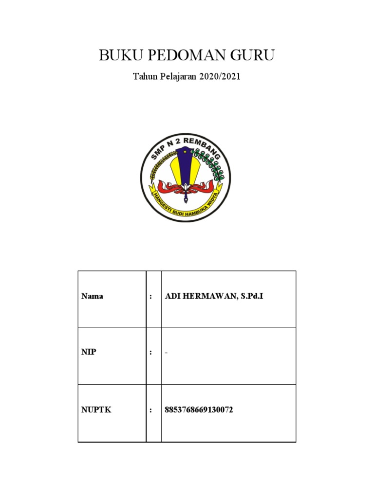 Buku Pedoman Guru Pai & BP SMP N 2 Rembang | PDF