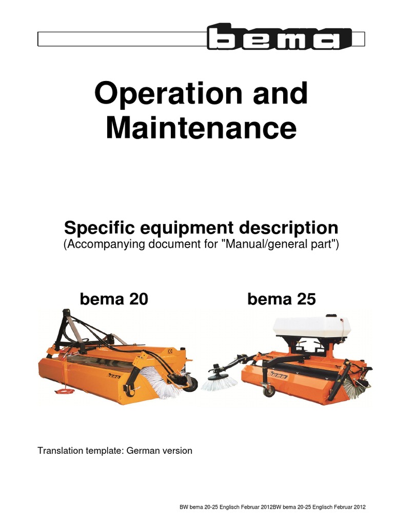 BW Bema 20-25 Englisch | Download Free PDF | Axle | Machines