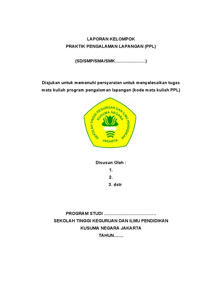 Susunan Pembuatan Laporan PPL | PDF