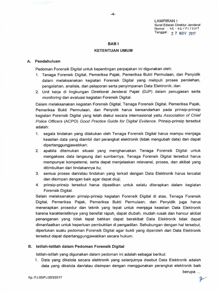 Contoh Surat SP2DK untuk Forensik Digital | PDF | Teknologi & Rekayasa