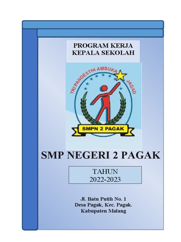 Program Kerja Kepala Sekolah SMP Negeri 2 Pagak | PDF