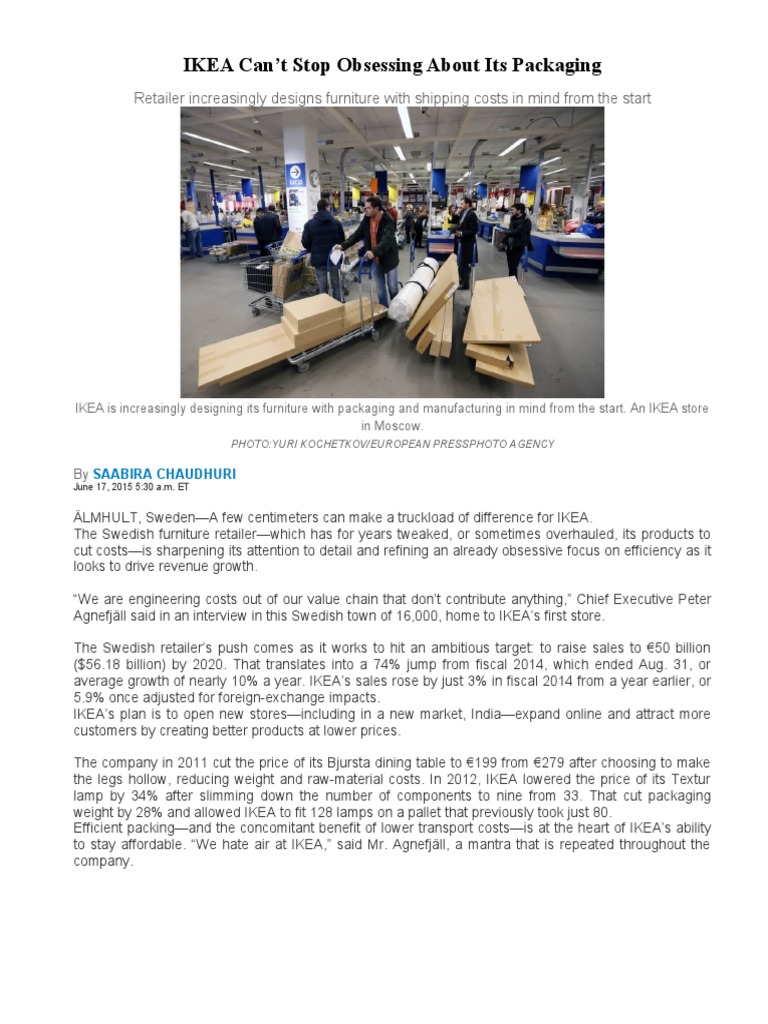 C - 2 - IKEA - About - Its Packaging | PDF | Retail | Economies
