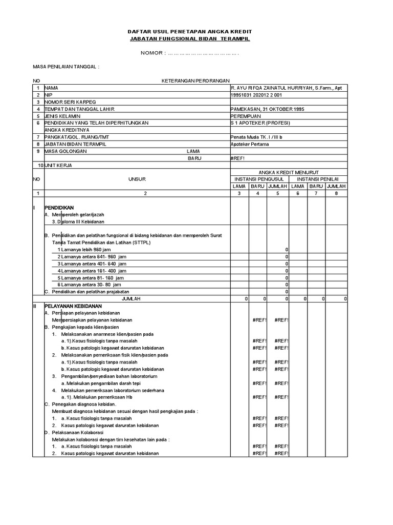SKP Semester 1 - R. Ayu Rifqa | PDF