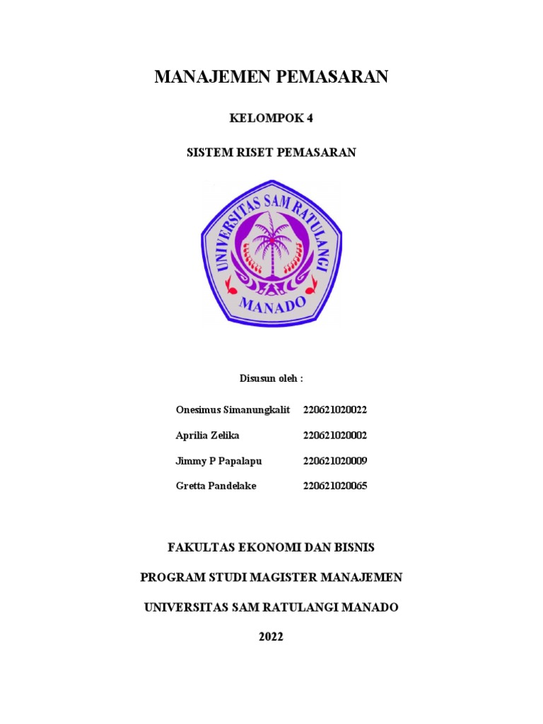 Tugas Sistem Riset Pemasaran | PDF | Bisnis